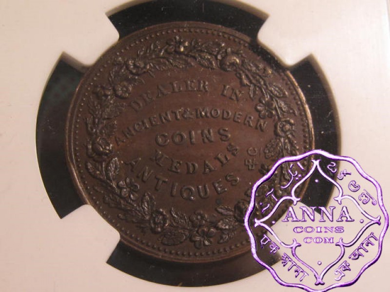 Great Britain 1839 William Till London 1/2P Token NGC MS62BN